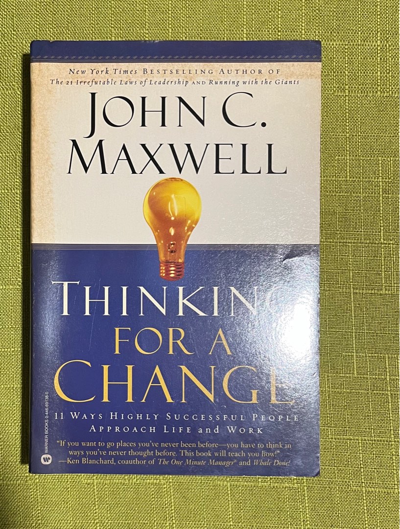 Thinking For A Change - John Maxwell, Hobbies & Toys, Books & Magazines ...