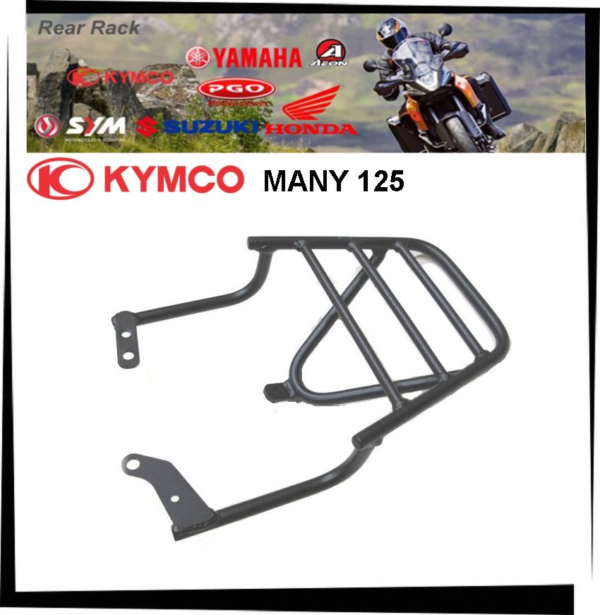 【TL機車雜貨店】KYMCO MANY125 ROMEO125羅密歐 專用後架 後鐵架 後箱架 行李箱架 外送架, 汽機車零配件在旋轉拍賣