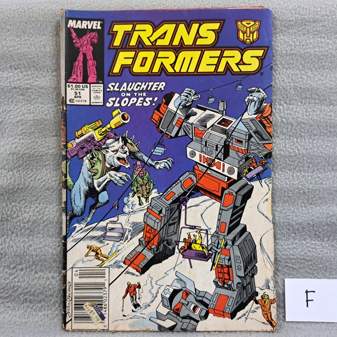 Transformers #51 Newsstand (Marvel Comics) Bob Budiansky, Jose Delbo ...