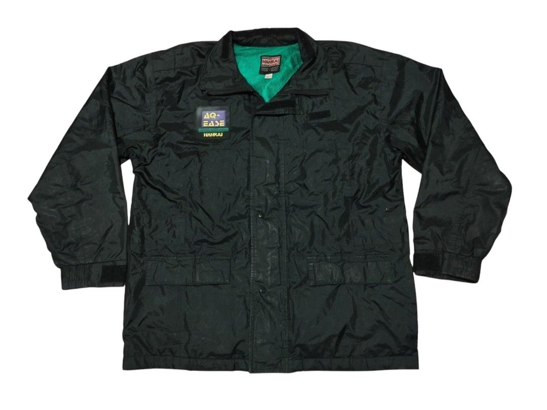 Vintage Nankai AQ - EASE Hyper Rain Gear AQ - EASE Motorcycle Jacket Neon, Men's Fashion, Coats ...