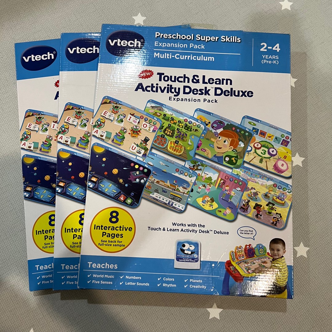 Vtech Expansion Pack for Touch & Learn Activity Desk Deluxe, Hobbies ...