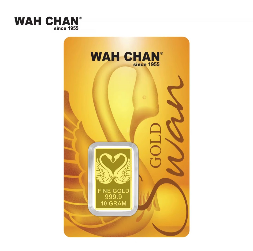 WAH CHAN 10G 999.9 FINE GOLD BAR HAPPINESS SWAN SERIES, Luxury ...