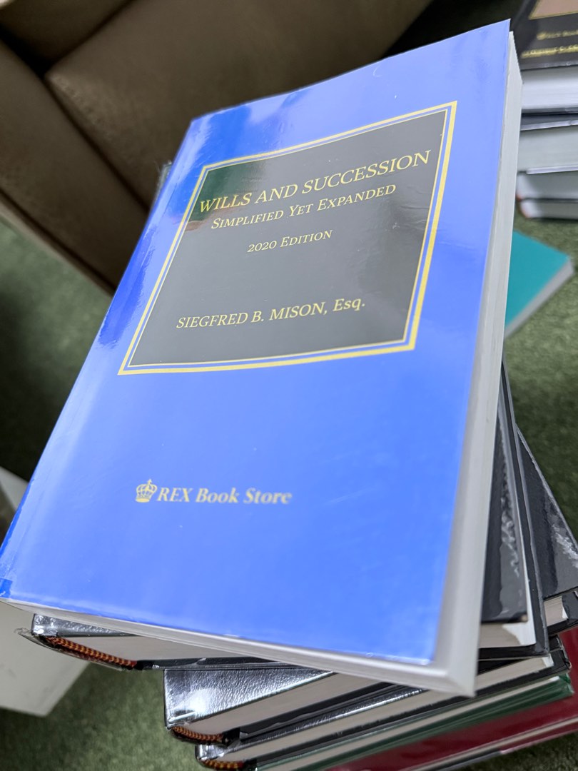 Wills and Succession (2020) by Siegfred B. Mison, Hobbies & Toys, Books ...