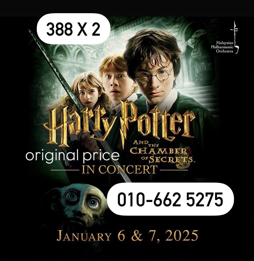 WTS MPO Harry Potter and the Chamber of Secrets in Concert, Tickets ...