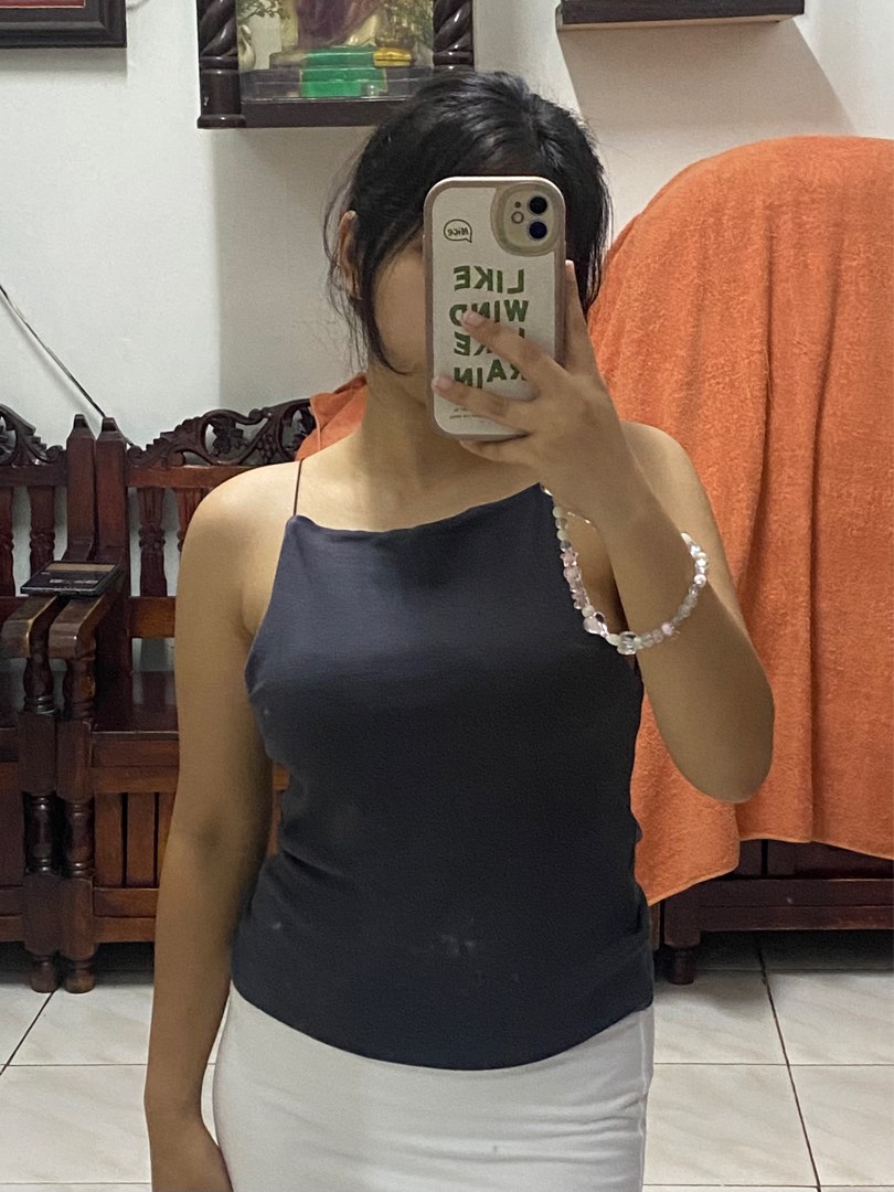 Zara Halter String Top, Women's Fashion, Tops, Sleeveless on Carousell