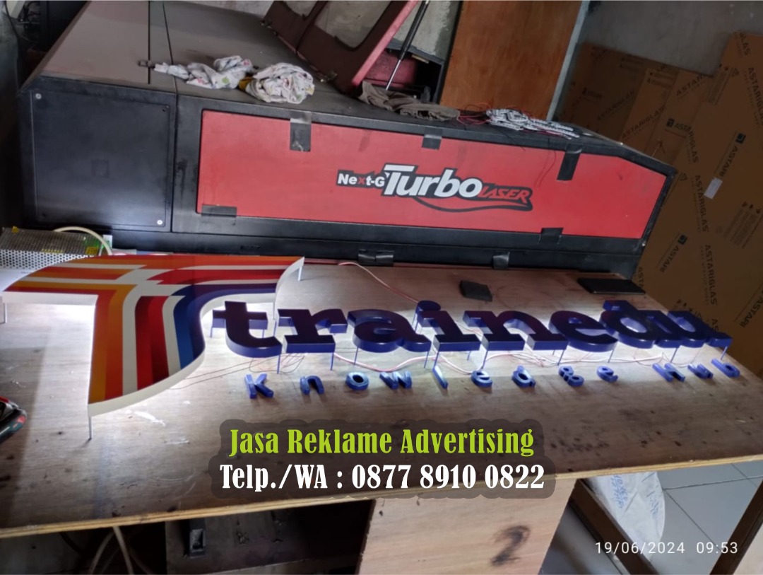 0877 8910 0822 Huruf Timbul, Neon Box, Papan Nama, Neon Sign, Signboard ...