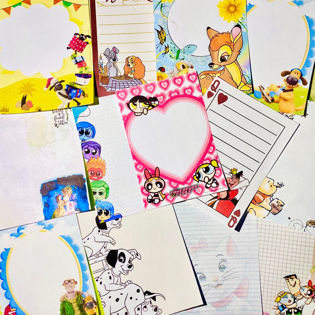 (61) mix animations memo pad, Hobbies & Toys, Stationary & Craft ...