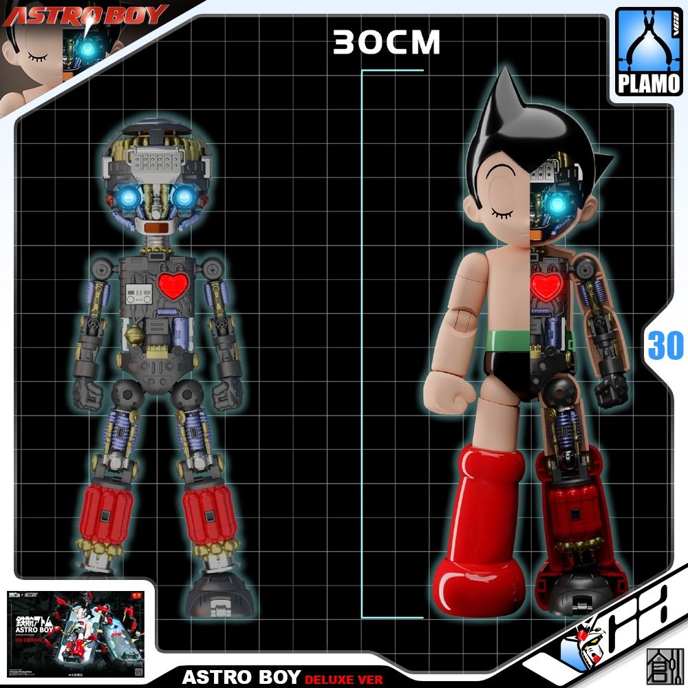 ⭐️ TRON 创模玩 ASTRO ASTROBOY BOY 铁壁阿童木DX版 DELUXE DX VERSION PLASTIC MODEL ACTION FIGURE TOY KIT ...