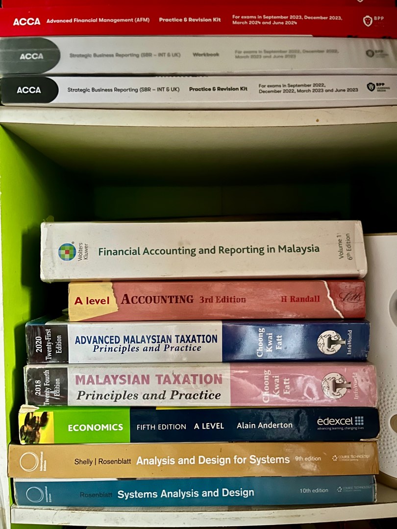 Accounting/Advanced Taxation/Economics/System Analysis and Design ...