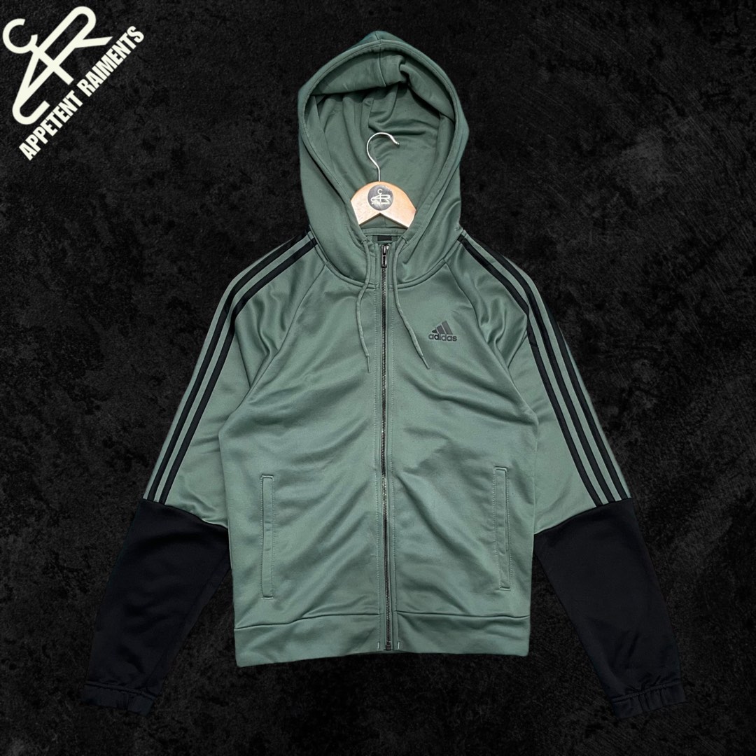 Adidas Two Tone Full-Zip Hoodie Jacket, Men's Fashion, Coats, Jackets ...