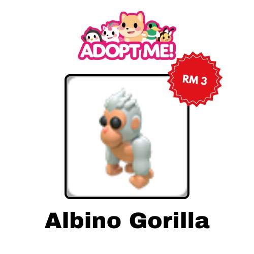 Adopt Me Albino Gorilla, Video Gaming, Gaming Accessories, In-Game ...