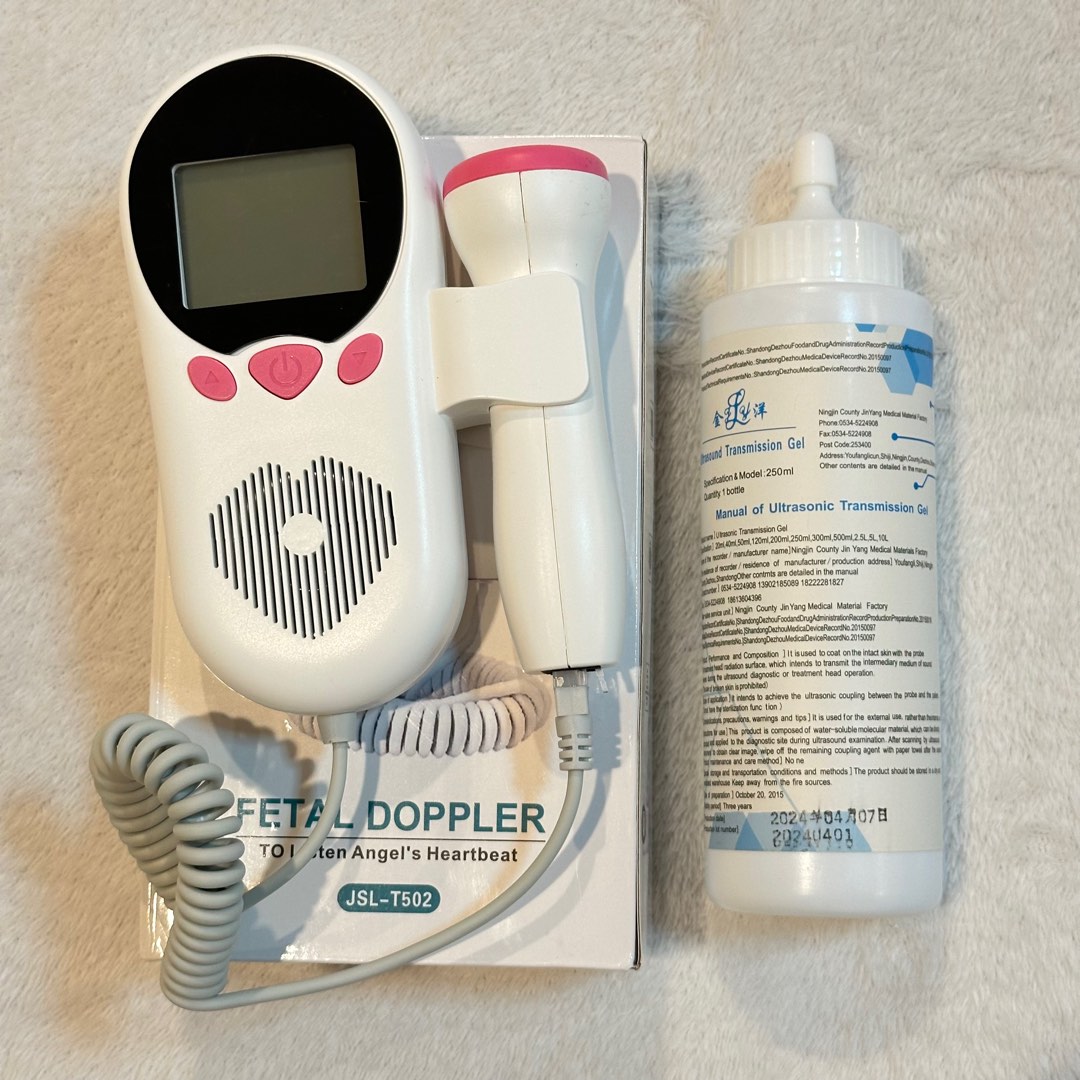 Baby Fetal Doppler Heart Monitor Device Medical LCD Screen Heart Rate ...