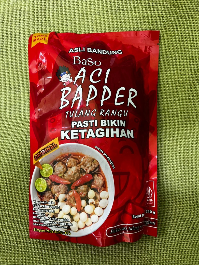 [BASO ACI BAPPER] TULANG RANGU ASLI BANDUNG, Food & Drinks, Packaged ...