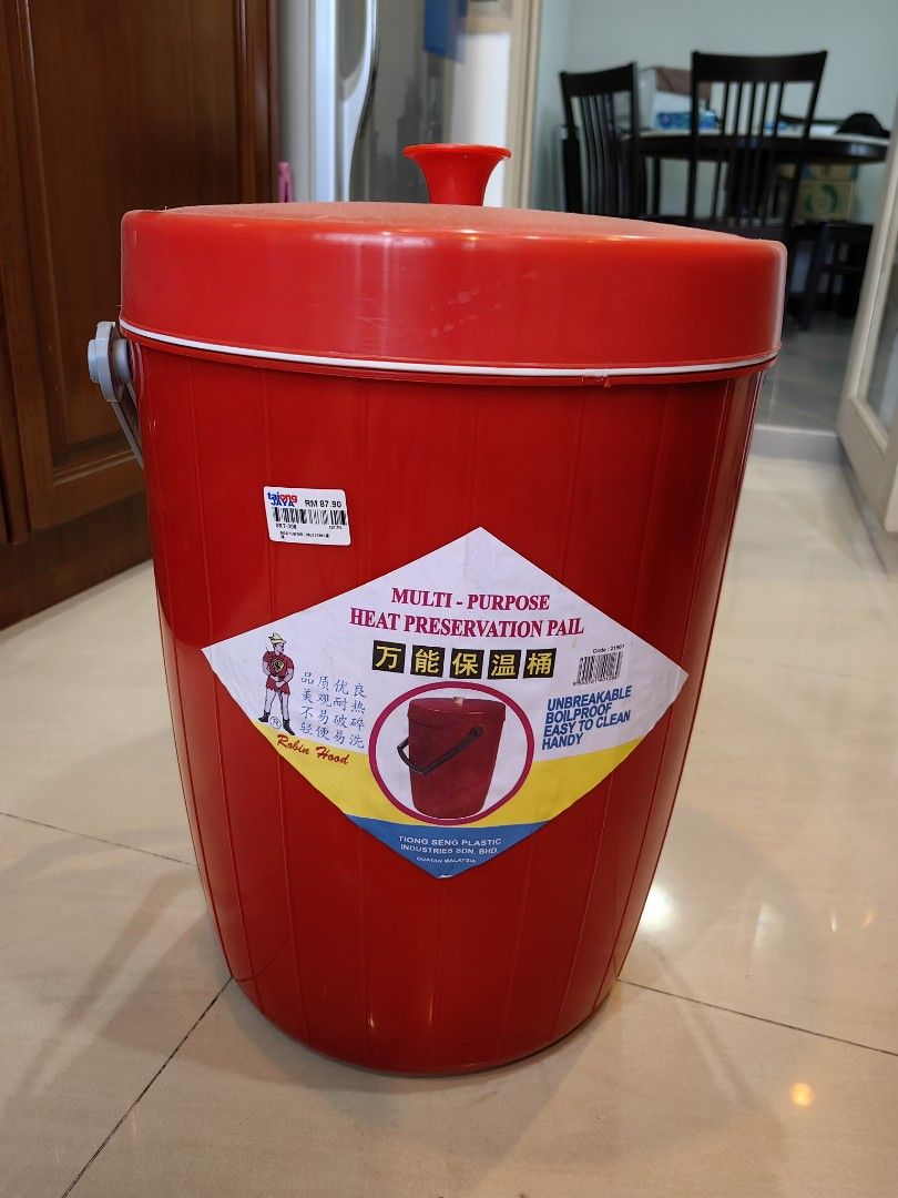 Bekas/ Tong kekal haba untuk nasi, masakan panas, ais, minuman sejuk ...