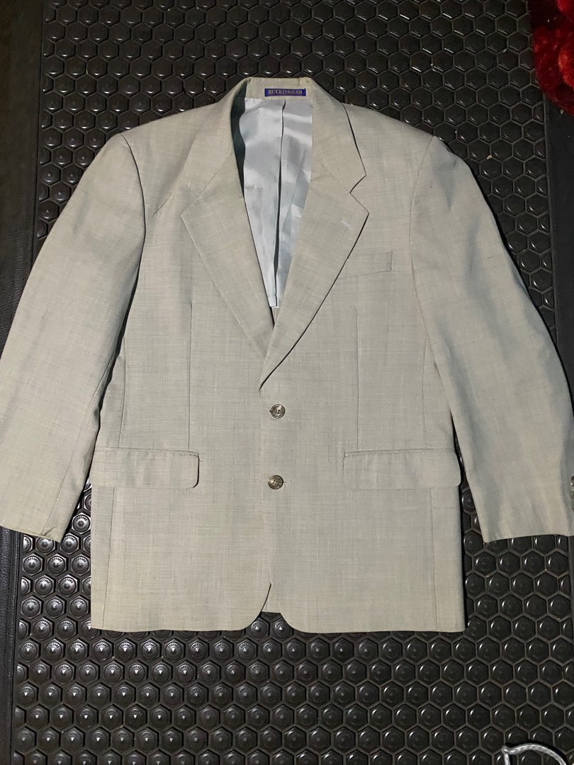 BLAZER JAS motif tartan abu muda BUCKINGHAM LONDON not ZARA MAN UNIQLO H&M LOUIS VUITTON YSL ...