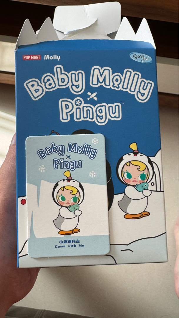 BNIF Popmart baby Molly x pingu have come with me, Hobbies & Toys, Toys ...