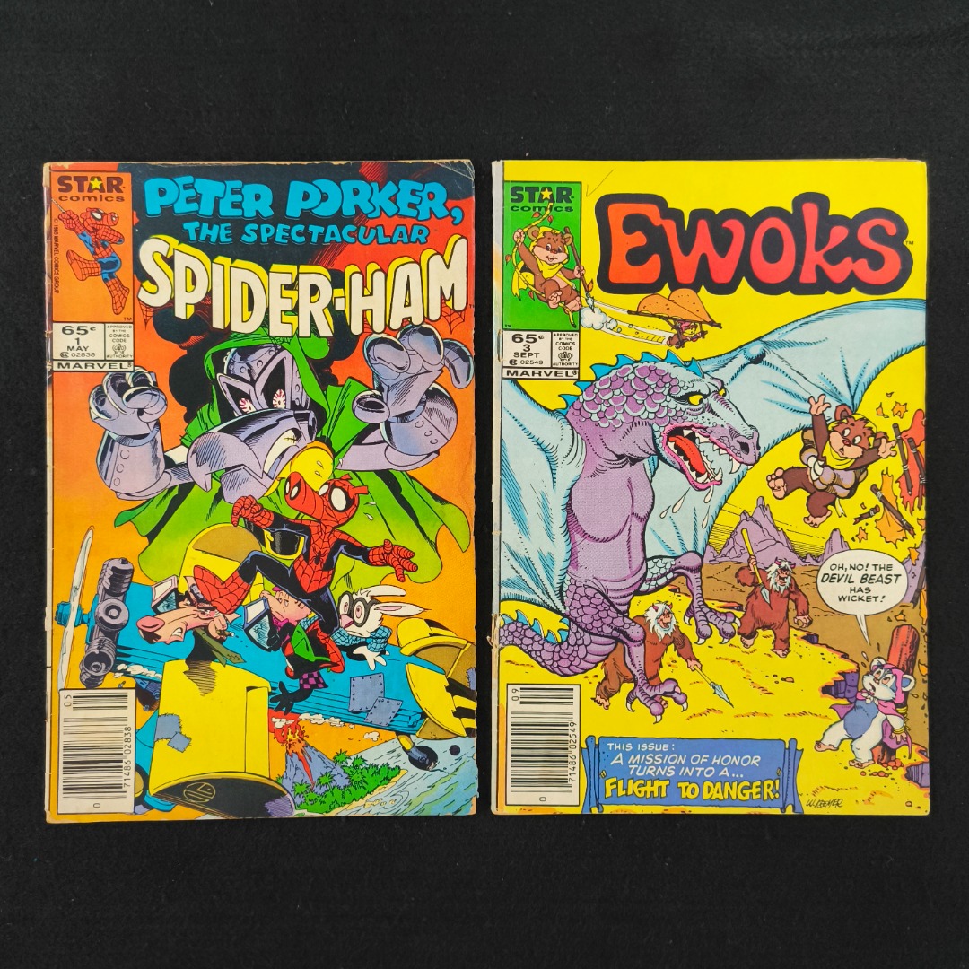 BOTH For Only RM 25 !!! Peter Porker #1 & Ewoks #3 (1985, Star Comics ...