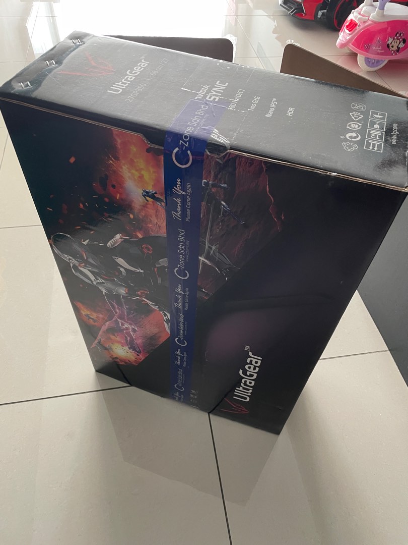 Box Only LG 27GP850, Hobbies & Toys, Toys & Games on Carousell