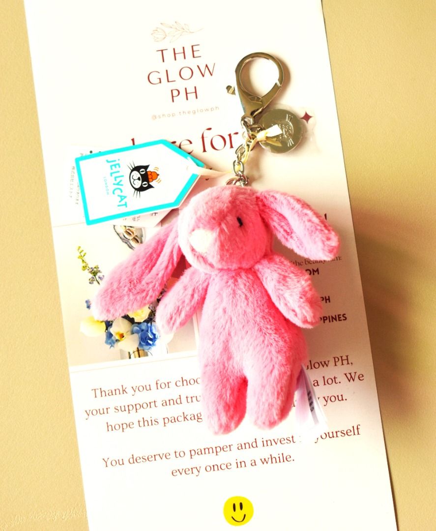 BRAND NEW Jellycat Bashful Bunny Pink Bag Charm | Only at The Glow PH, Hobbies & Toys, Toys ...