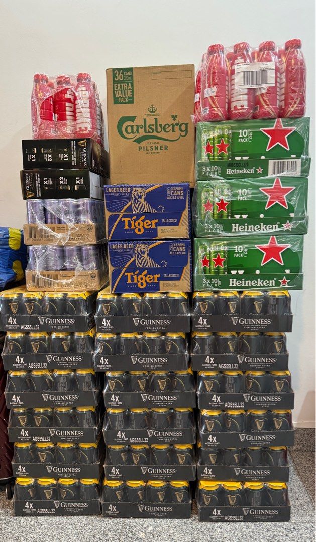 Carlsberg beer 36cans , Guinness extra stout , Nitrosurge kit, prime ...