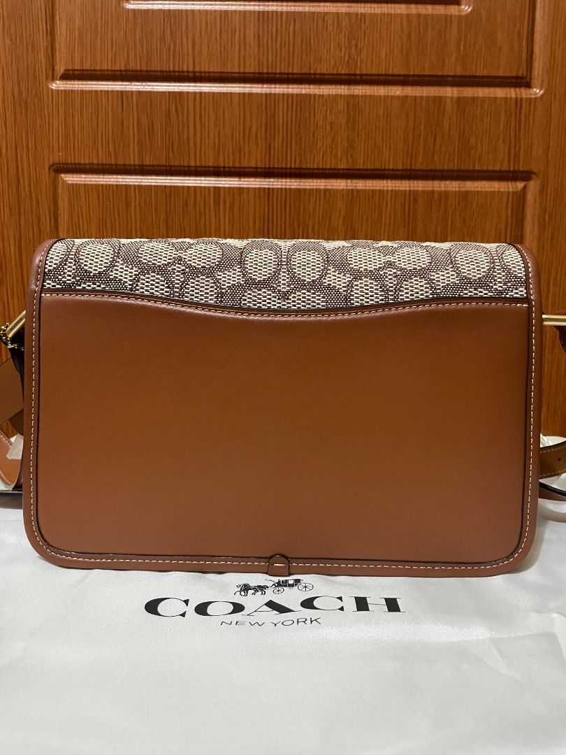 Coach Studio Shoulder Bag in Signature Jacquard with Penguin Motif ...