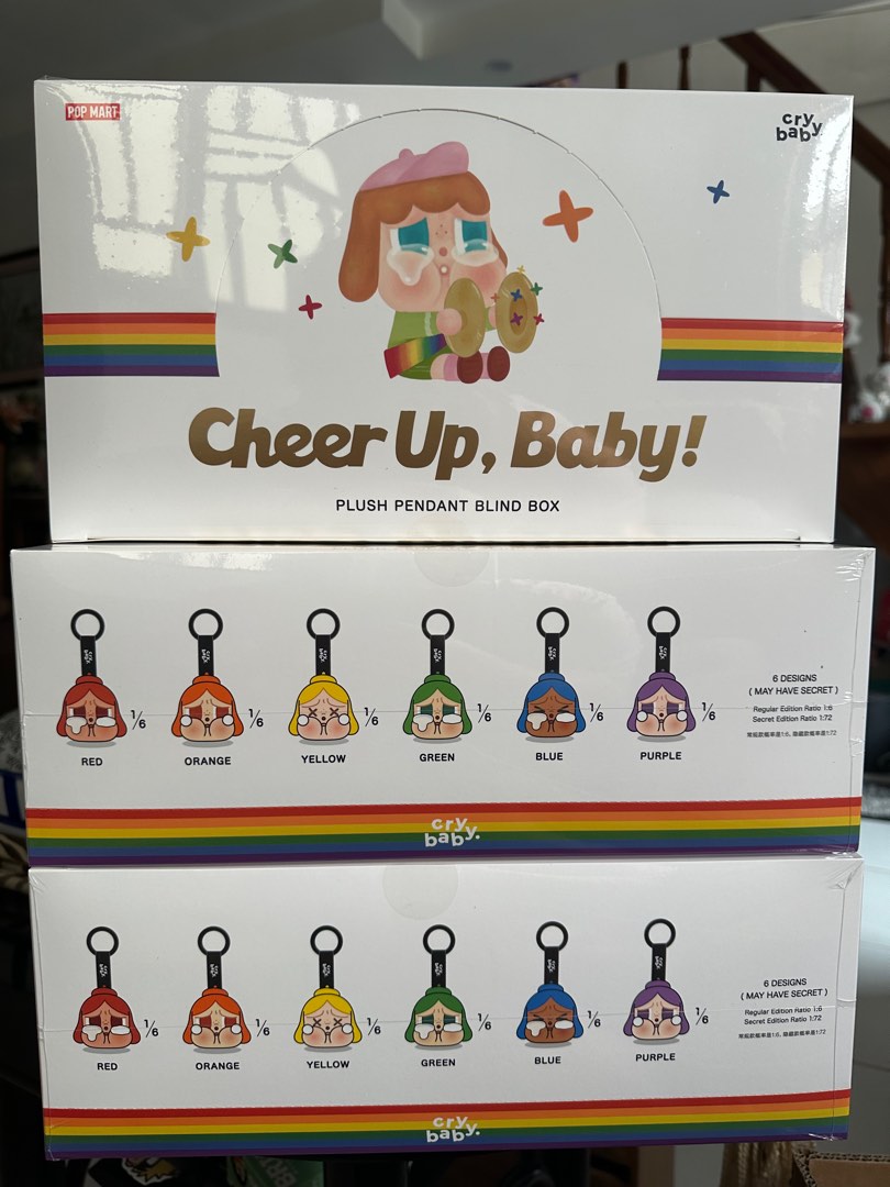 Cry Baby Cheer Up, Baby! Plush Pendant Blind Box Set, Hobbies & Toys ...