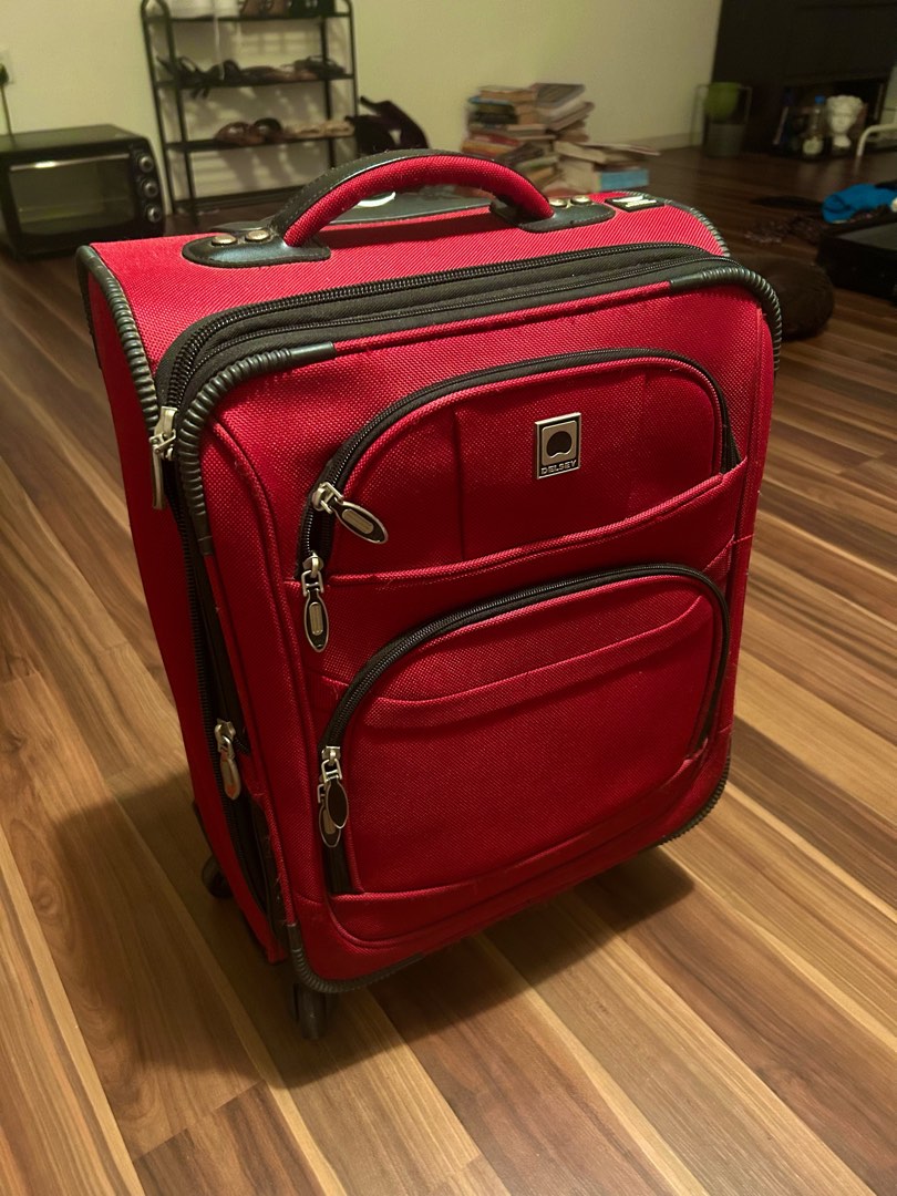 Delsey Red Edition Carry-on Suitcase, Hobbies & Toys, Travel, Luggages ...