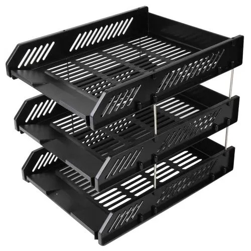 Document Tray 3 Tier / Multi-Purpose Triple Decker Plastic Document ...
