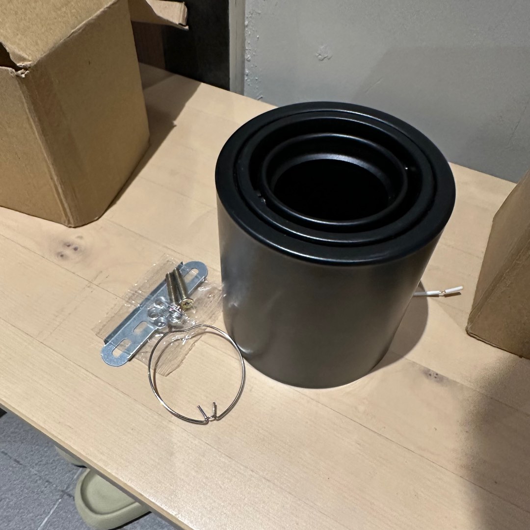 Downlight Casing only - Black (4 units), Furniture & Home Living ...