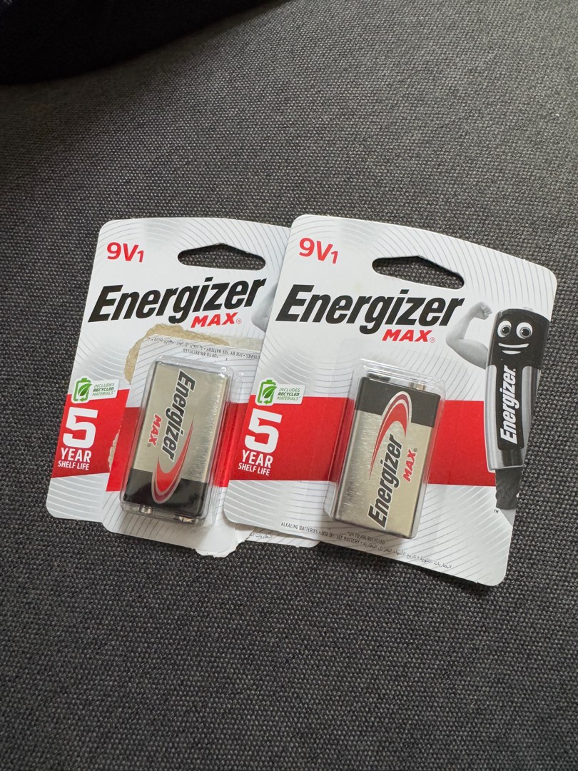 Energizer 9V1 Battery x2, Photography, Photography Accessories ...