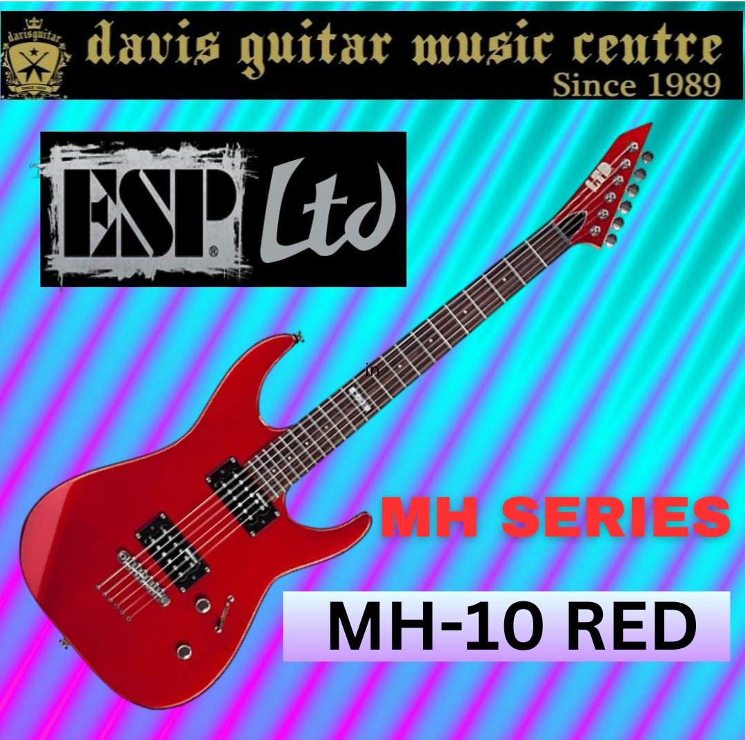 ESP LTD MH-10 Red Electric Guitar with free gig bag, Hobbies & Toys ...