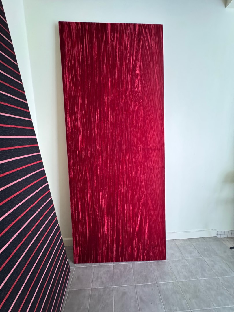 Fabric Wall panel Red, Furniture & Home Living, Home Decor, Wall Decor ...