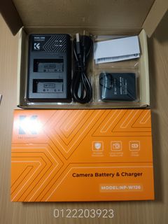 Fujifilm NP-W235 dual battery charger kit, K&F Concept, Fuji XT4 XT5 ...