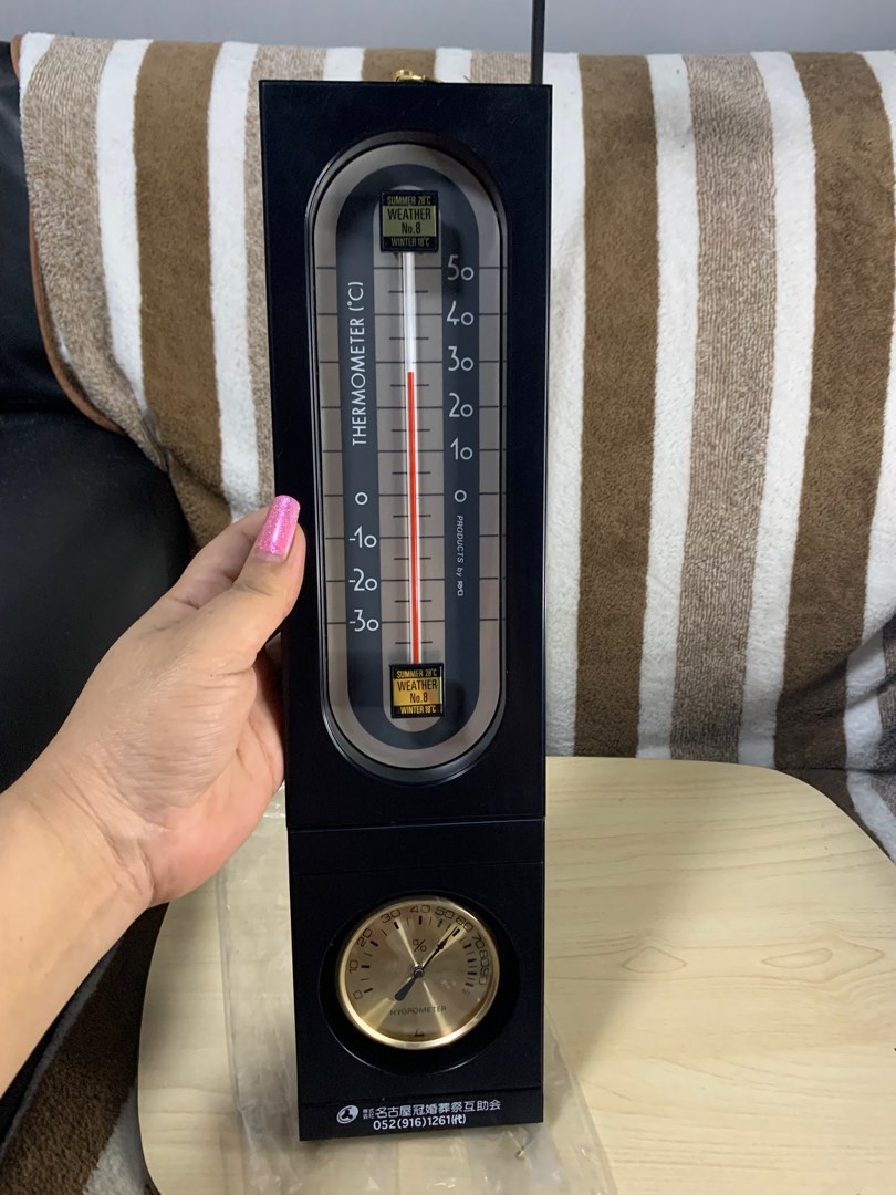 Japan thermometer/hygrometer display frame, Hobbies & Toys, Memorabilia ...