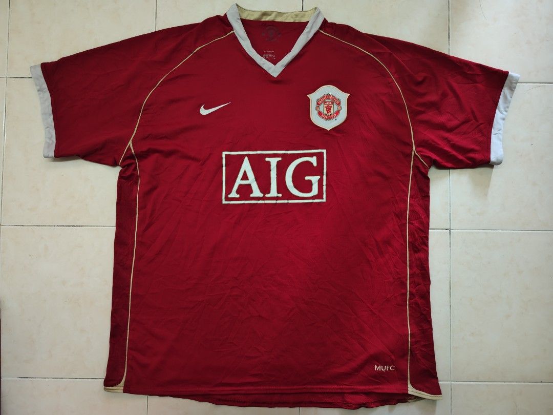 Jersey Manchester United Home kit 2006/2007 (jersi Nike Man United Size ...