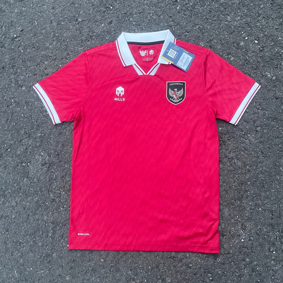 Jersey Timnas Indonesia Original Mills, Olah Raga, Baju Olahraga di ...