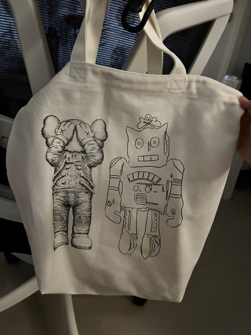 Kaws x Andy Warhol Tote Bag, Women's Fashion, Bags & Wallets, Cross ...