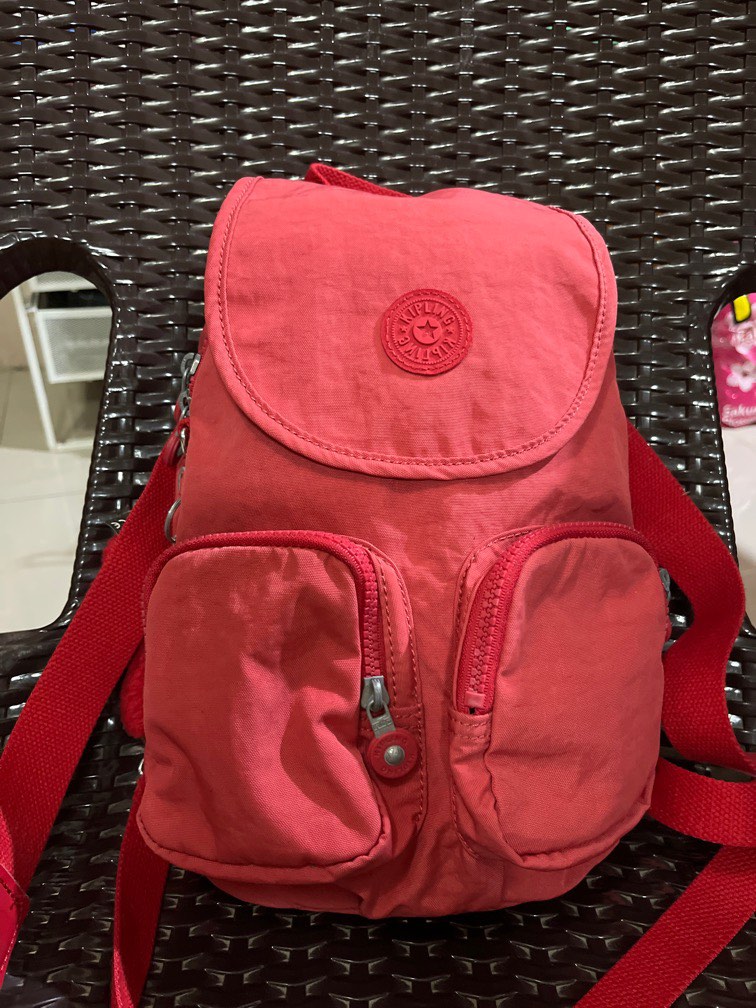 Kipling Red Small Backpack Bag, Babies & Kids, Babies & Kids Fashion on ...