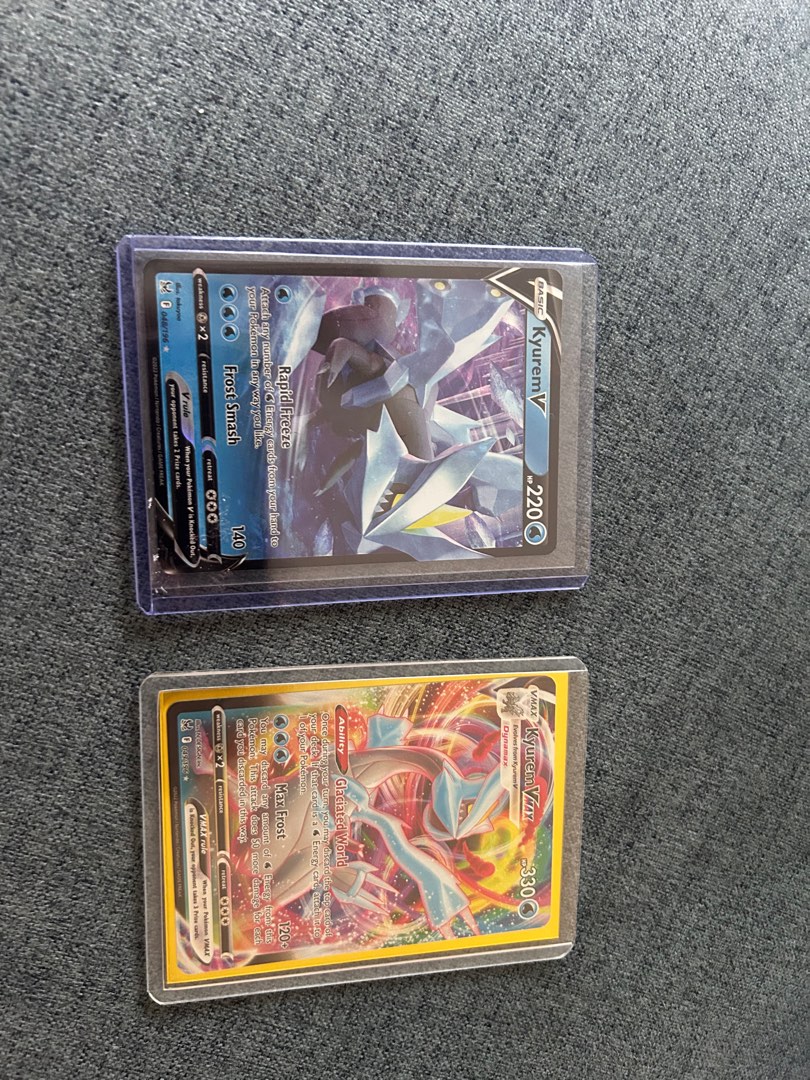Pokemon Kyurem V & Kyurem VMax, Hobbies & Toys, Toys & Games on Carousell