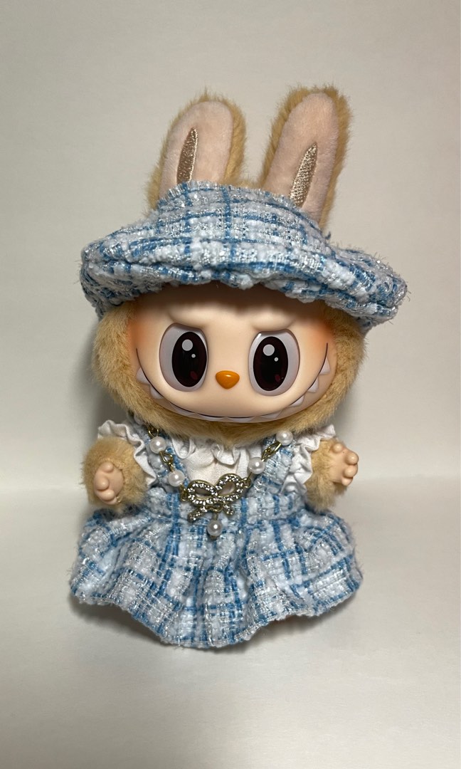 Labubu liila tweed clothes dress hat, Hobbies & Toys, Toys & Games on ...