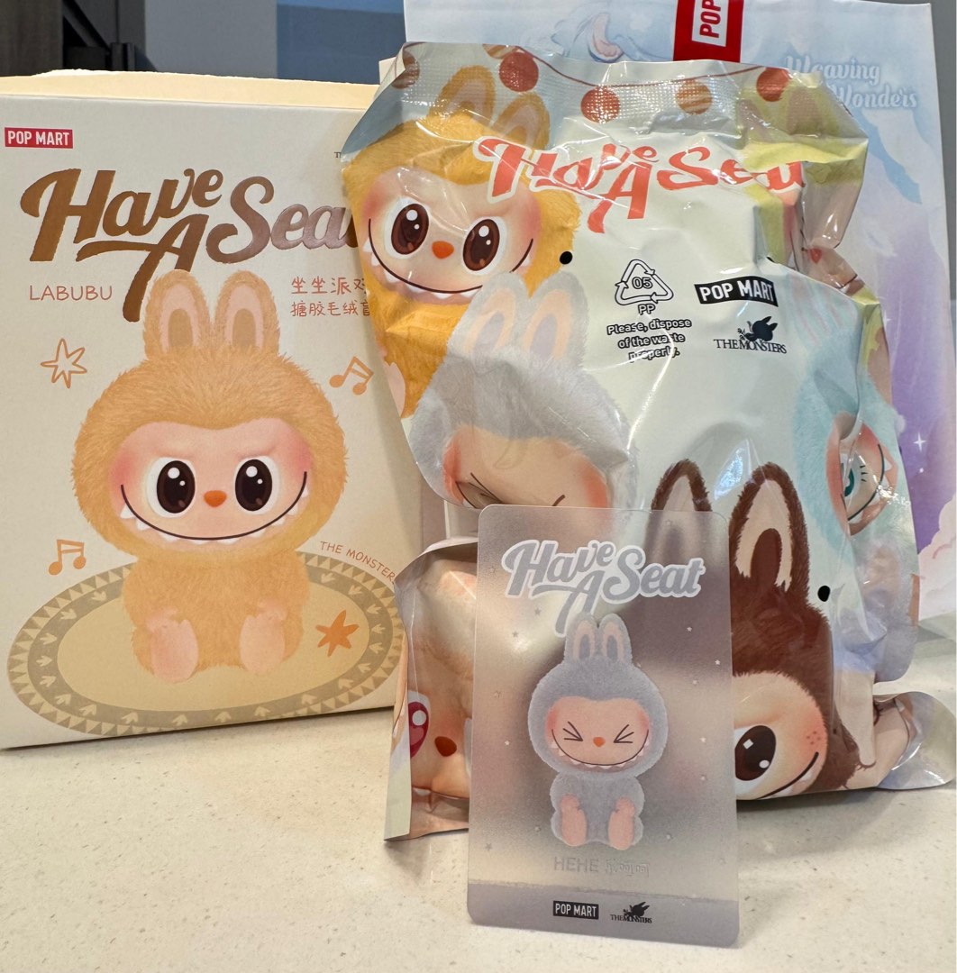 Labubu Seating - Hehe, Hobbies & Toys, Toys & Games on Carousell