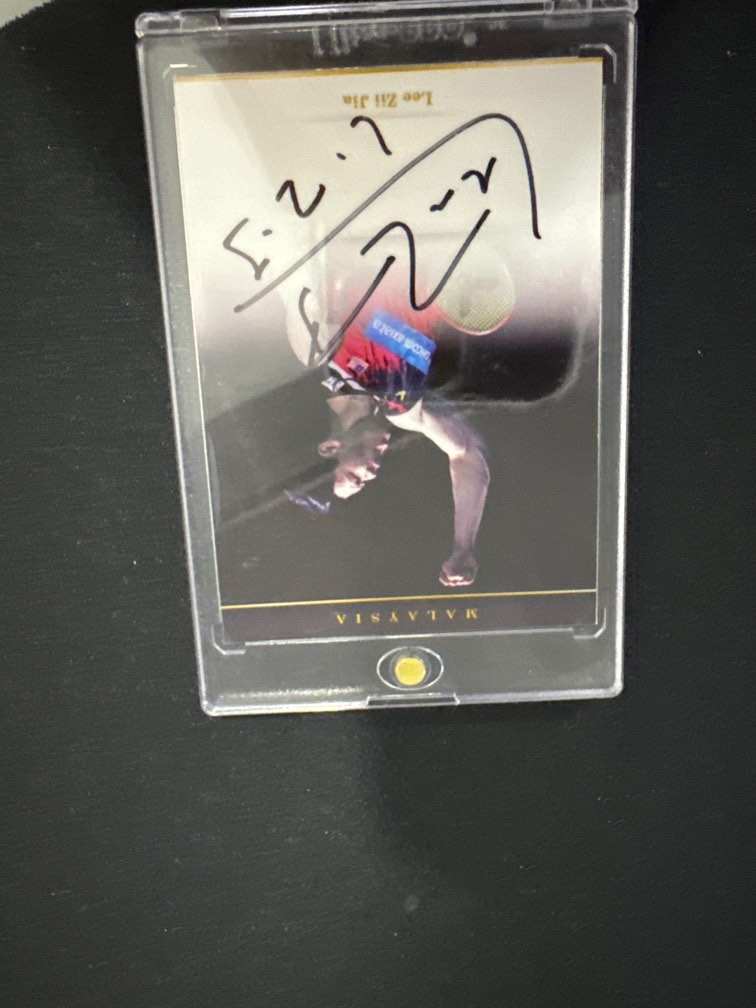 Lee zii jia signed autograph card autograph lzj, Hobbies & Toys ...