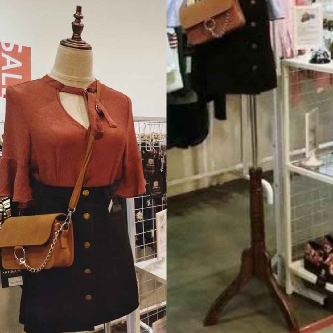 Full Set Mannequin Torso Female + Triangle Wood Leg (For Clothes ...