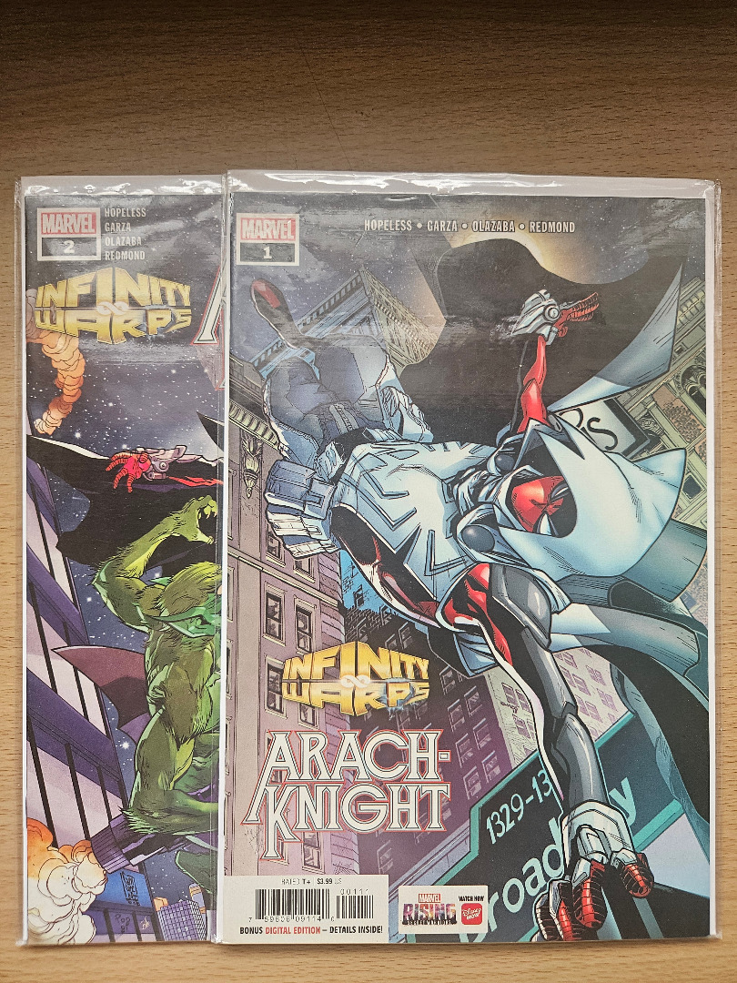 Marvel Comics Infinity Warps: Arach-Knight #1 and #2 set, Hobbies ...