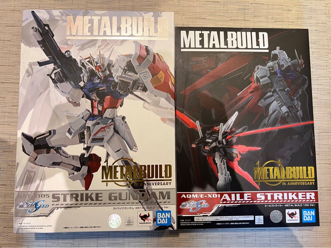 Metal Build MB Strike Gundam 10th Ver + Aile Striker 10th Ver MB突擊高達十週年 十週年西 清水西 飛行背包十週年 突擊高達連飛包 ...