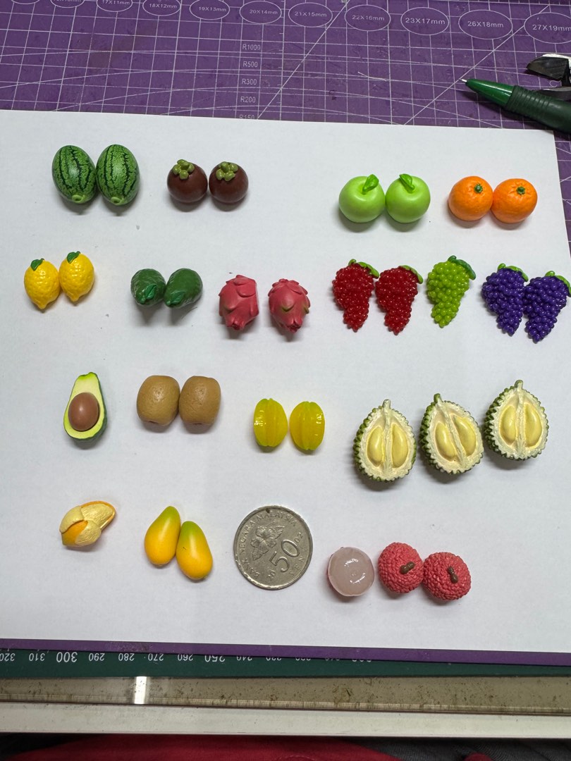 miniature fruits, Hobbies & Toys, Toys & Games on Carousell
