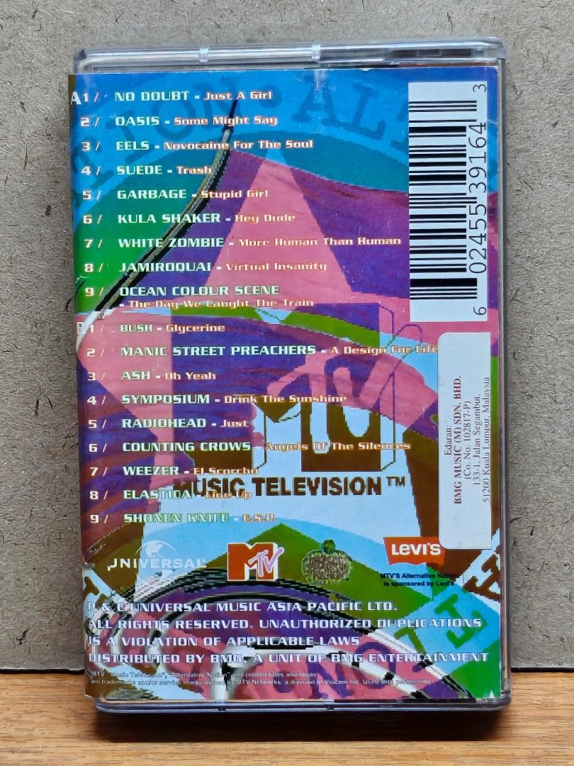 MTV ALTERNATIVE NATION - UNIVERSAL MUSIC COMPILATION (1998) ORIGINAL ...