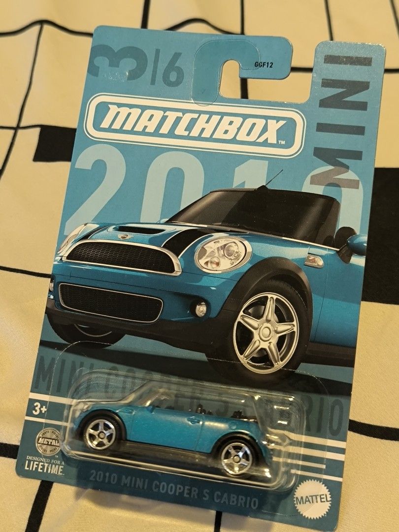 New 2010 Mini Cooper S Cabrio Convertible Metal Lifetime Matchbox MBX ...