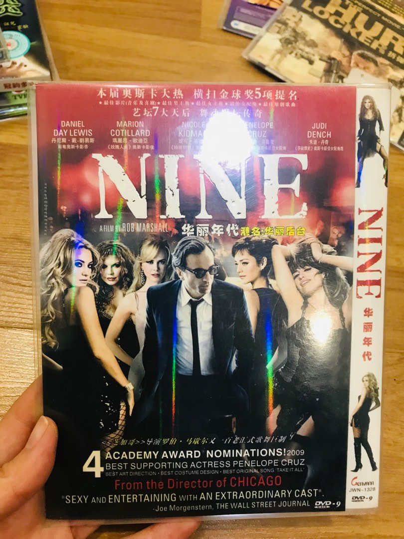 Nine DVD Nicole Kidman Penelope Cruz Movie, Hobbies & Toys, Music ...