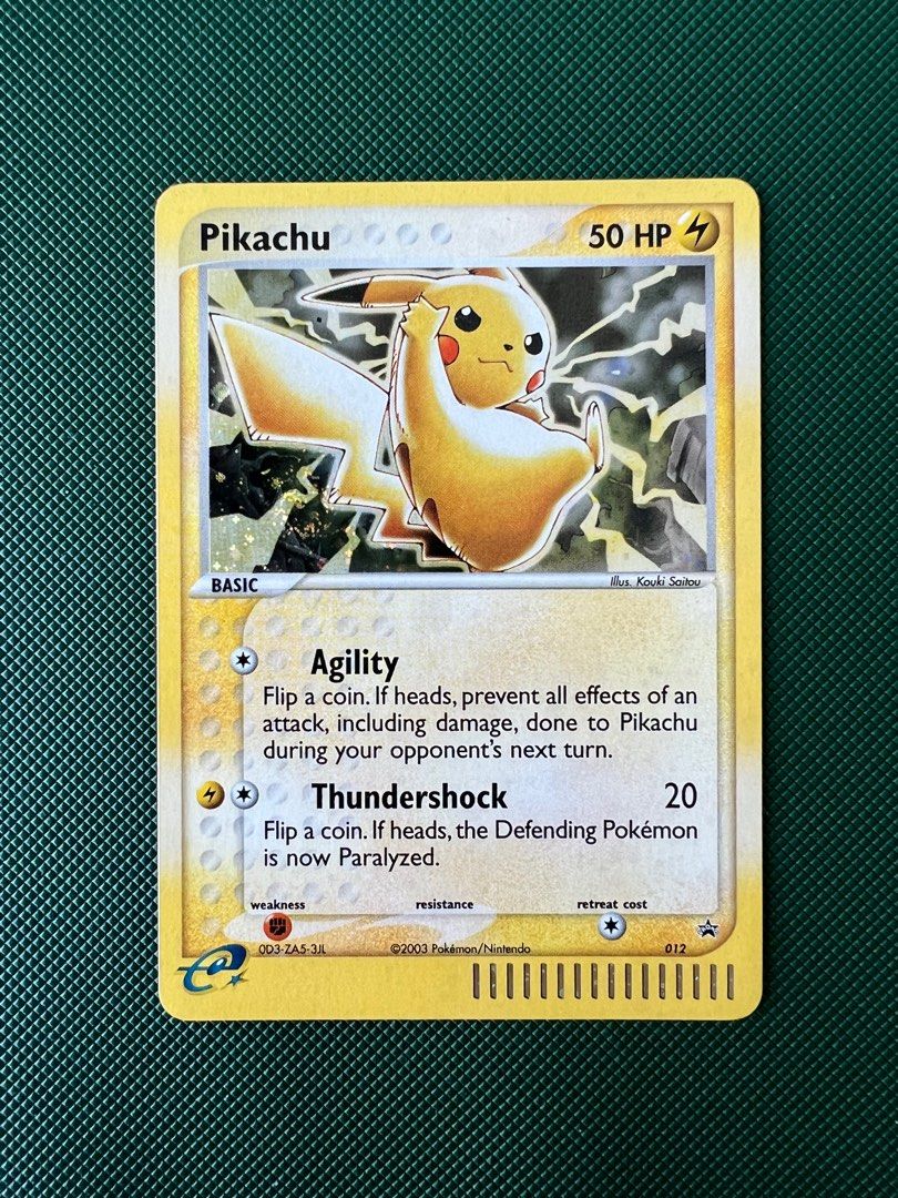 Pikachu 012 Black Star Promo Holo Vintage Pokemon Card, Hobbies & Toys ...